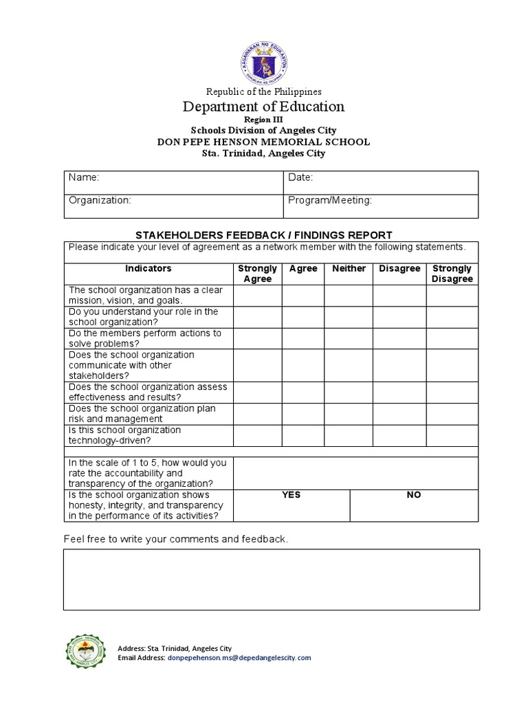 Department of Education: Republic of The Philippines | PDF | Business ...