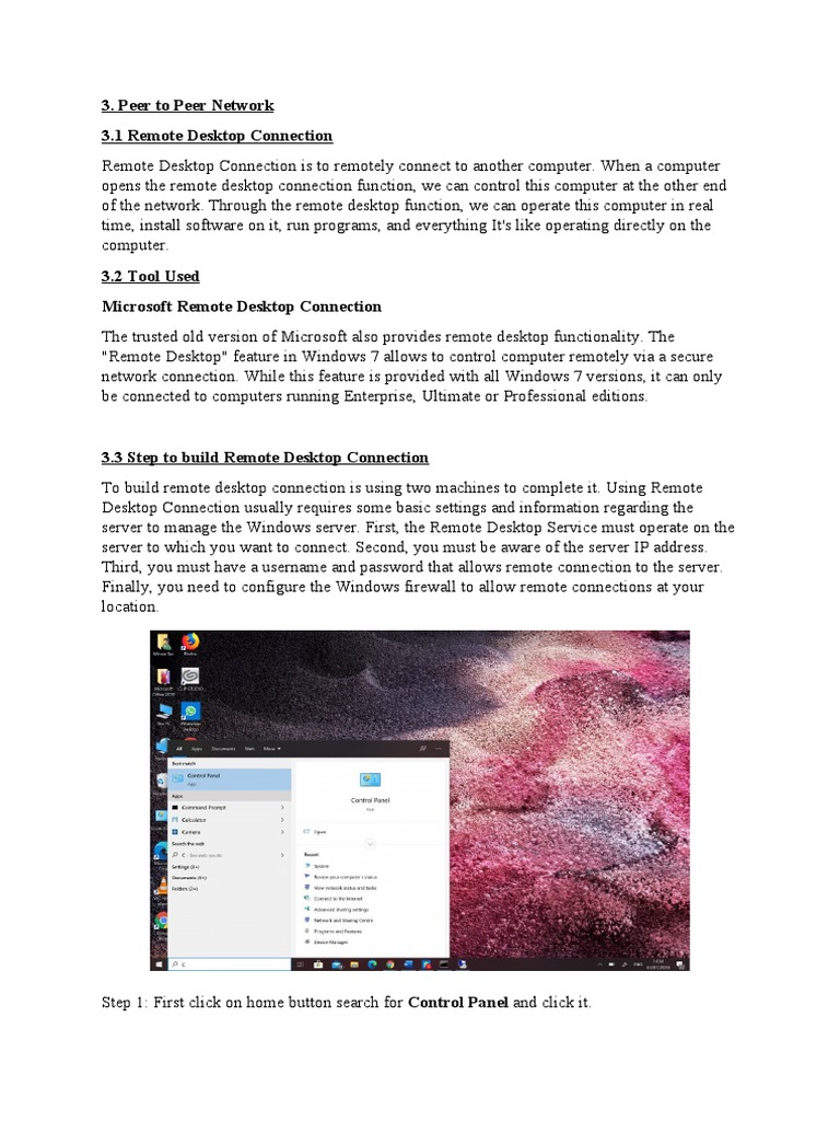 Remote Desktop Connection | PDF | Remote Desktop Services | Computer Network