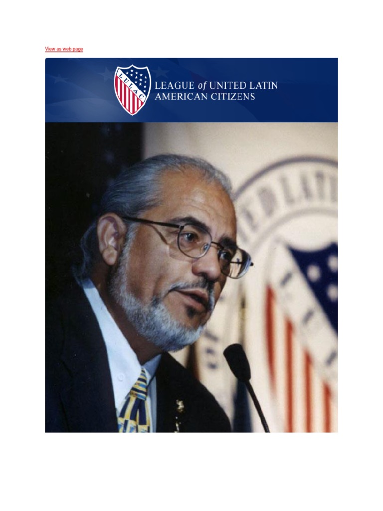 LULAC Announces Funeral Services For Former National President Rick ...
