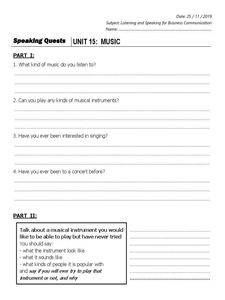 Exploring Musical Interests and the Role of Music in Society | PDF ...