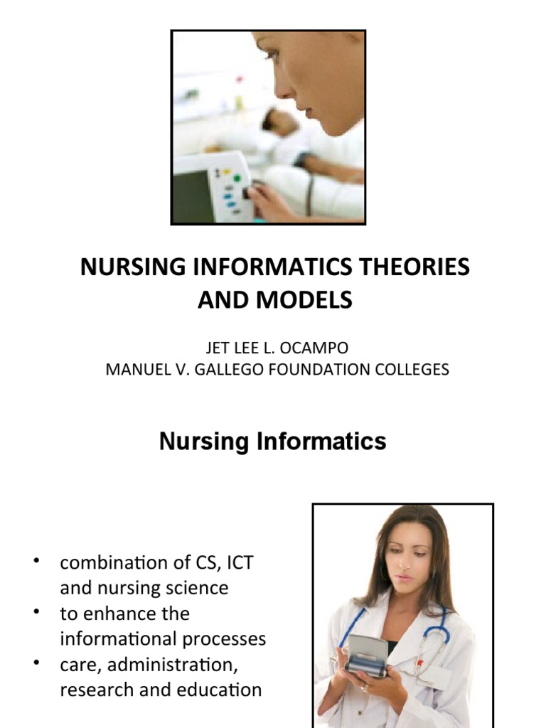 Nursing Informatics Theories & Models | PDF | Self-Improvement ...