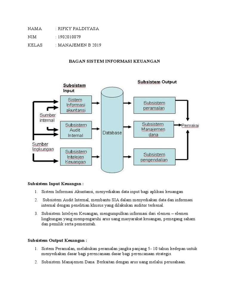 Bagan SIstem Informasi Keuangan | PDF