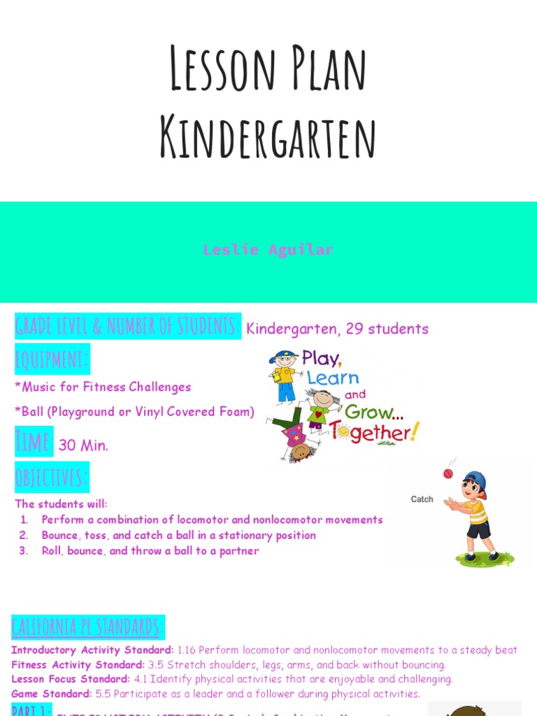 Pe Lesson Plan | PDF | Animal Locomotion | Flexibility (Anatomy)