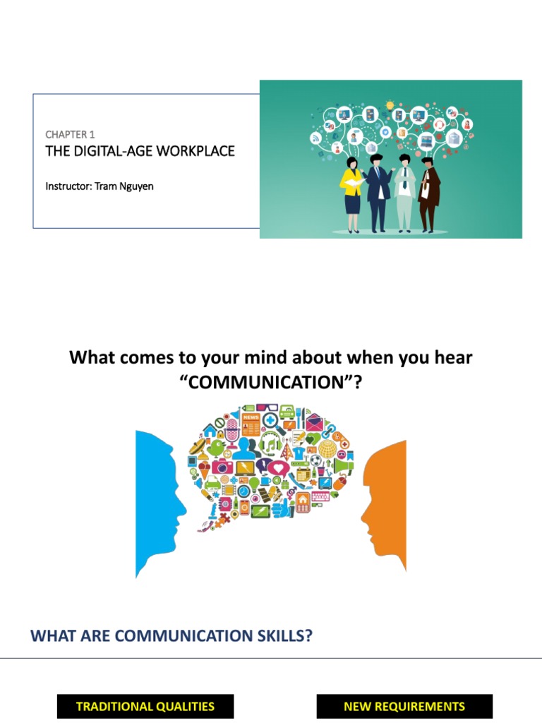 The Digital-Age Workplace: Instructor: Tram Nguyen | PDF | Nonverbal Communication | Communication