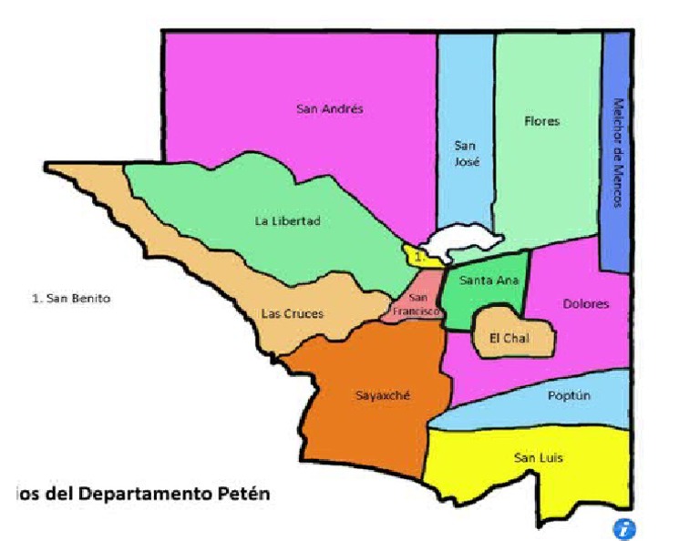 Mapa de Peten Actualizado | PDF