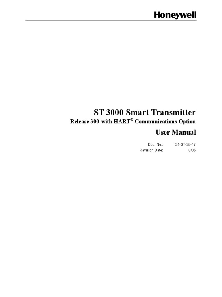 ST3000 User Manual en HART | PDF | Pressure Measurement | Equipment