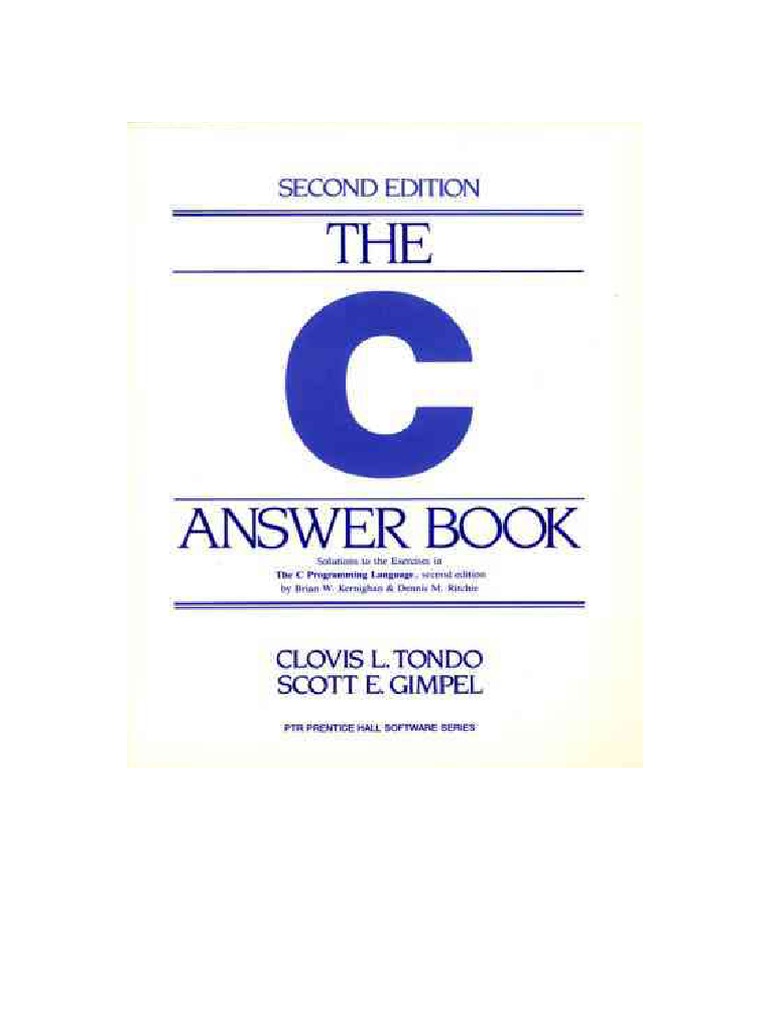 C Answer Book | PDF