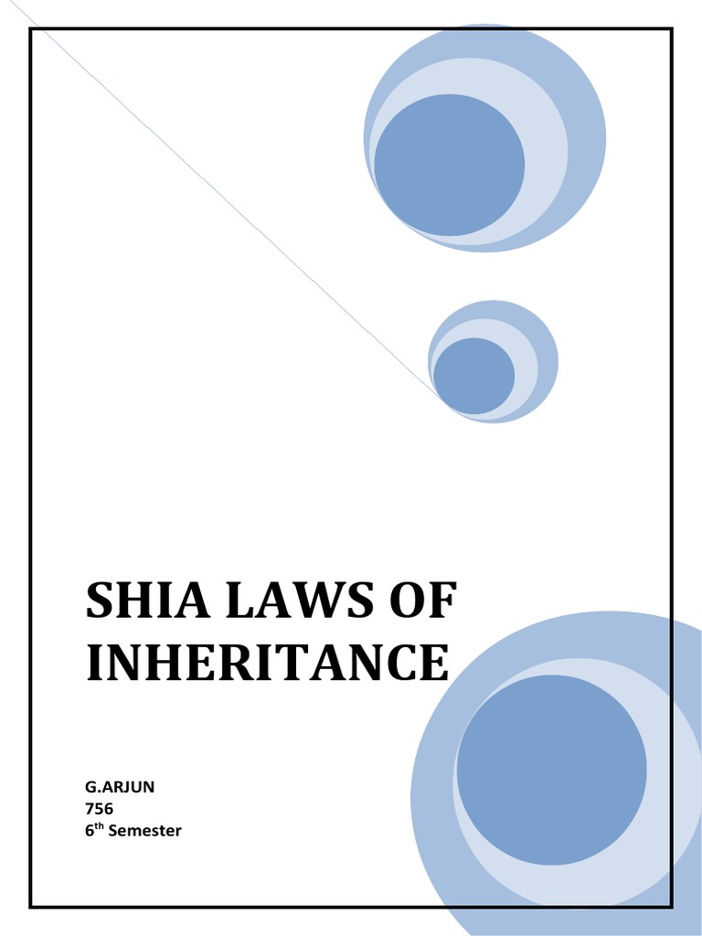 Shia Inheritance Law Guide | PDF | Inheritance | Shia Islam