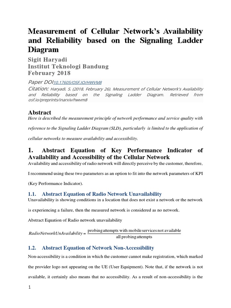 2018 - Chapter 5 - SLD of Cellular Network Availability and Realibility ...