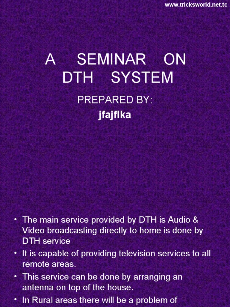 Understanding DTH: Direct-To-Home TV | PDF | Satellite Television ...