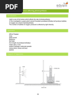 Notes - RP 06 Photosynthesis - AQA Biology GCSE | PDF | Photosynthesis