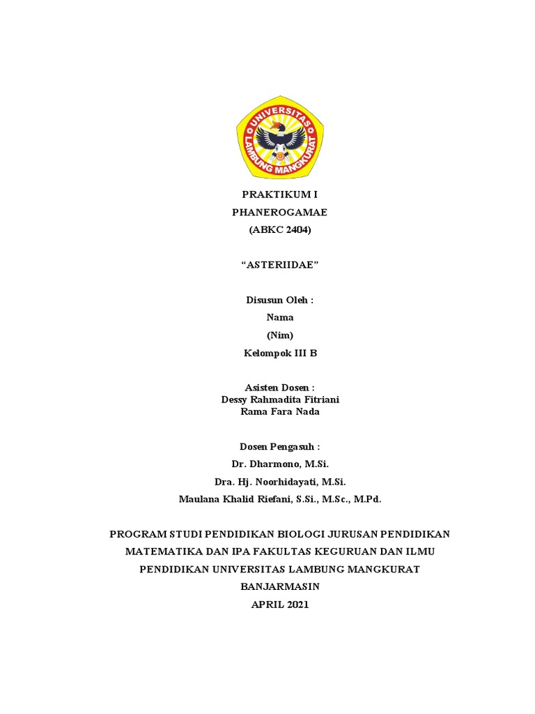 Kelompok III B - Asteriidae (Terong Pipit) | PDF