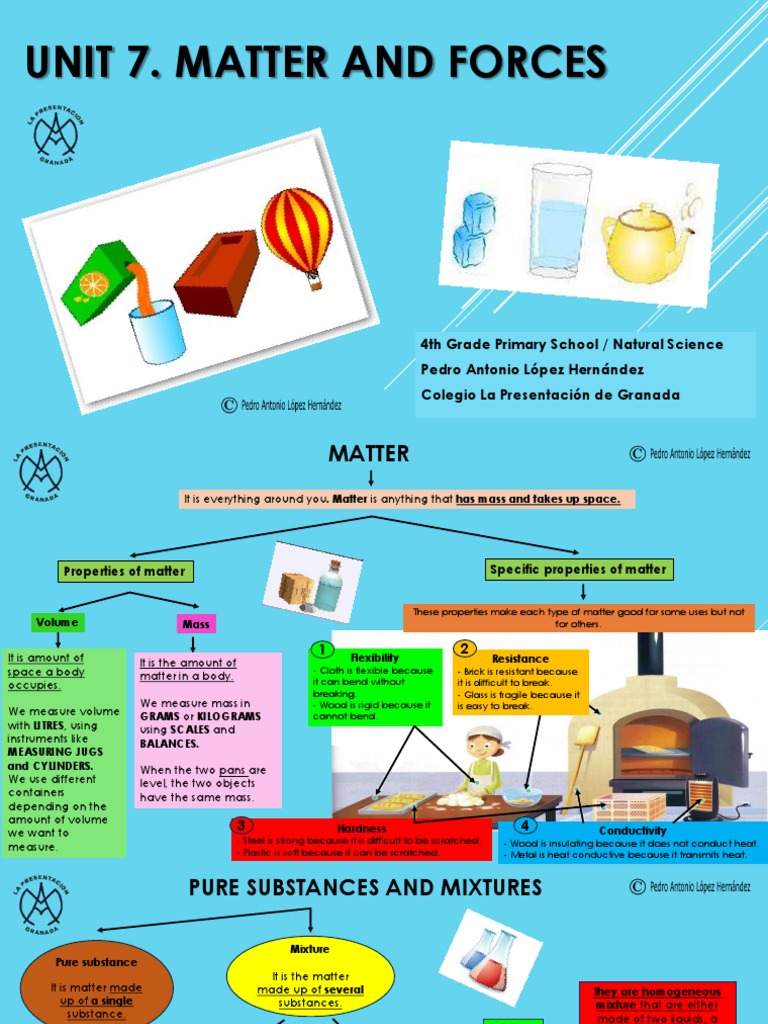 Unit 7. Matter and Forces | PDF | Mixture | Liquids