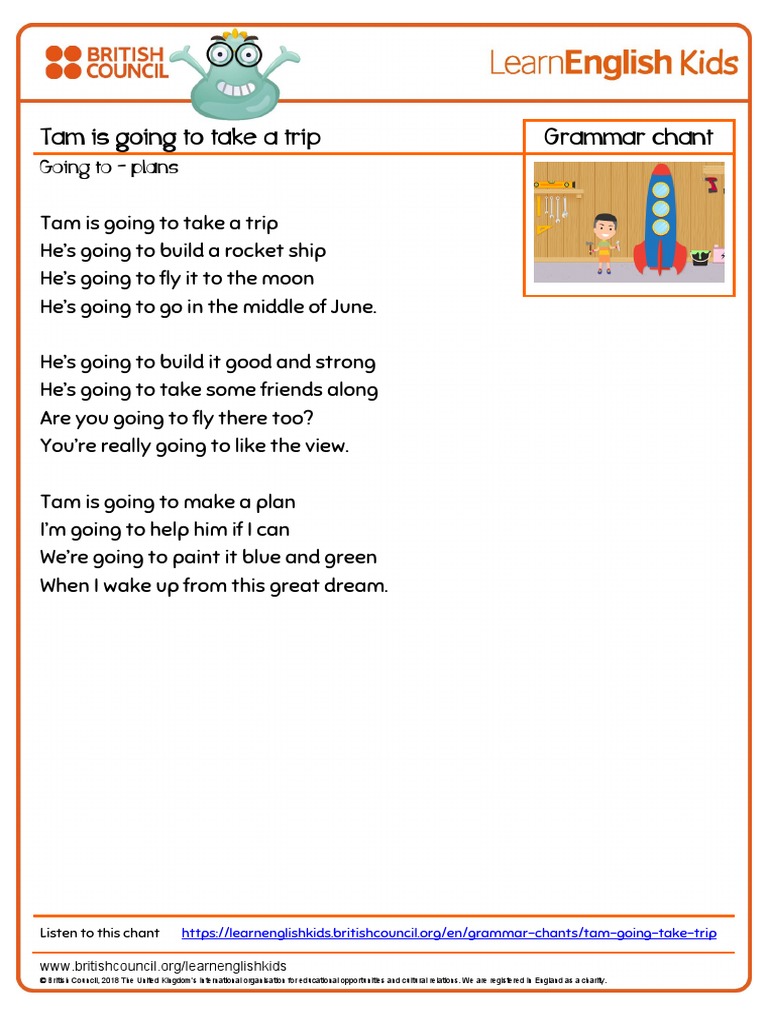 Going To+infinitive Verbs | PDF | Poetry