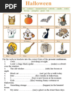 Present Simple / Present Continuous HALLOWEEN | PDF