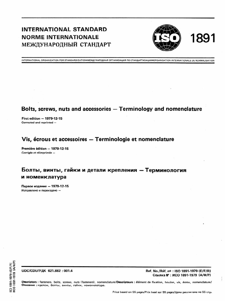 Bolts and Screws Nomenclature Guide | PDF | Nut (Hardware) | Screw