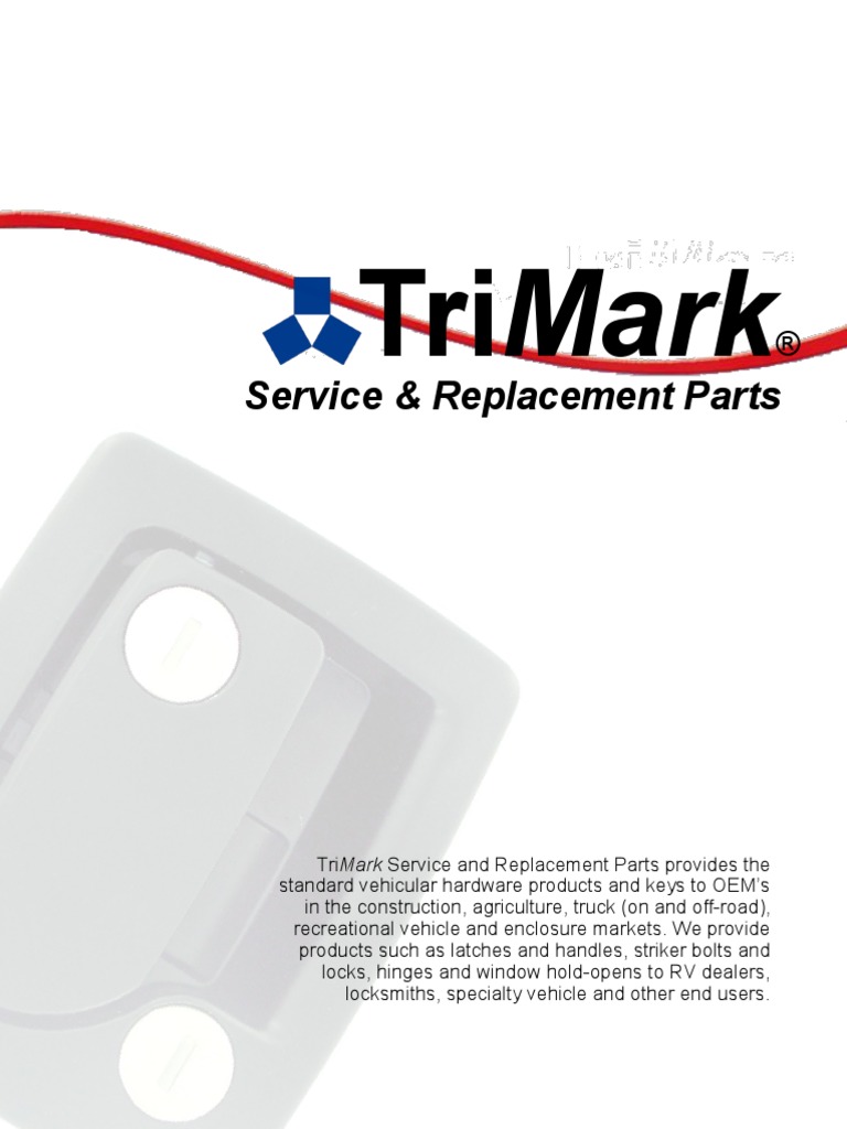 Trimark: Service & Replacement Parts | PDF | Door | Rivet