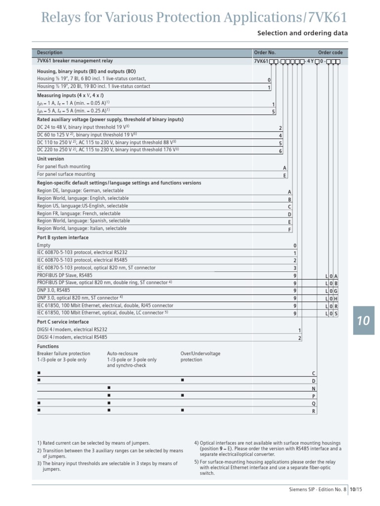 Selection and Ordering Data: V, 4 X I) I I I I | PDF | Electrical ...