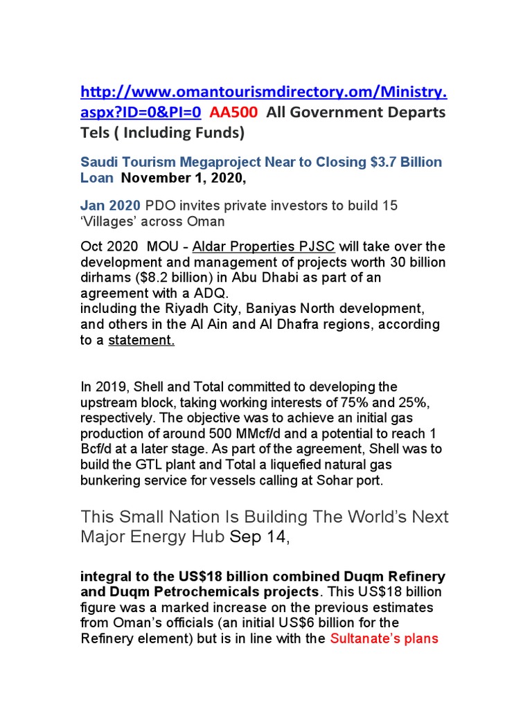 Oman Companies | PDF | Oman | Recession