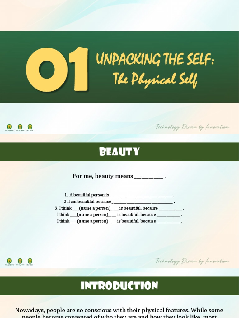 Understanding the Physical Self: An Exploration of Beauty, Body Image ...
