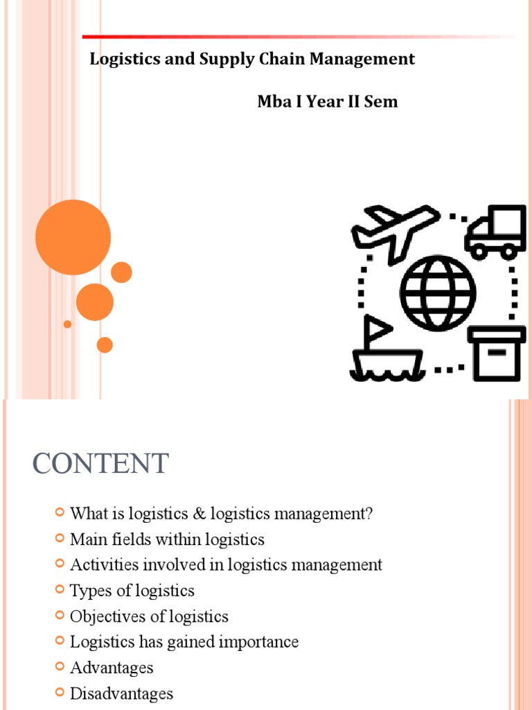 MBA Logistics Management | PDF