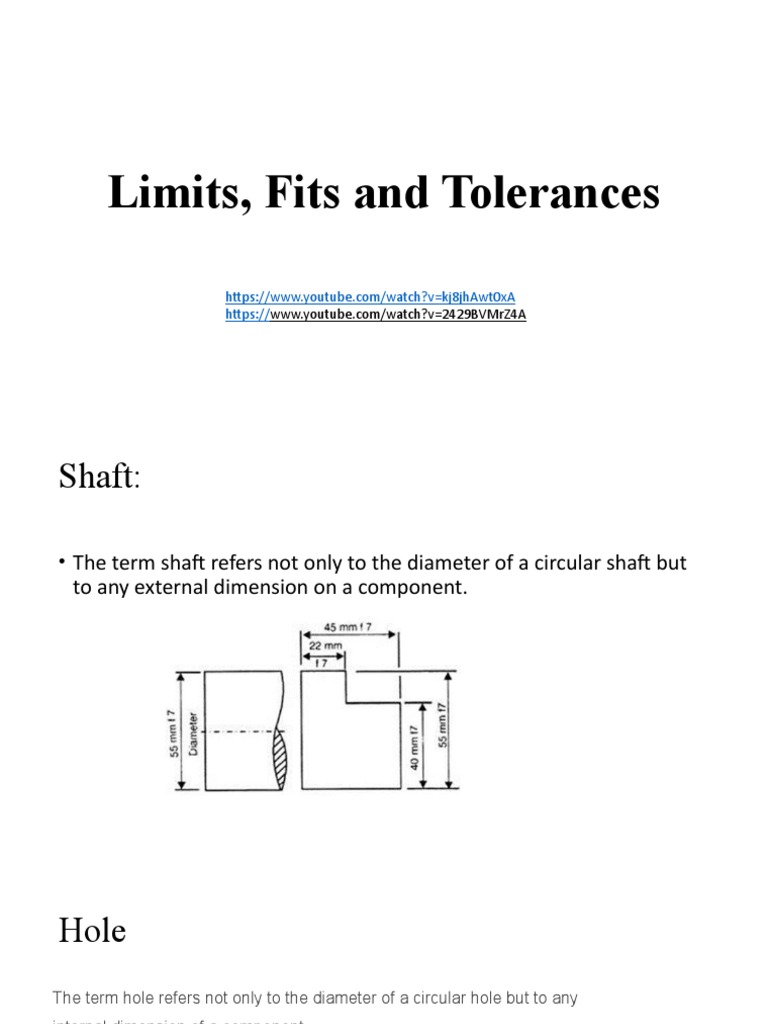 Limits, Fits and Tolerances | PDF | Engineering Tolerance | Metrology
