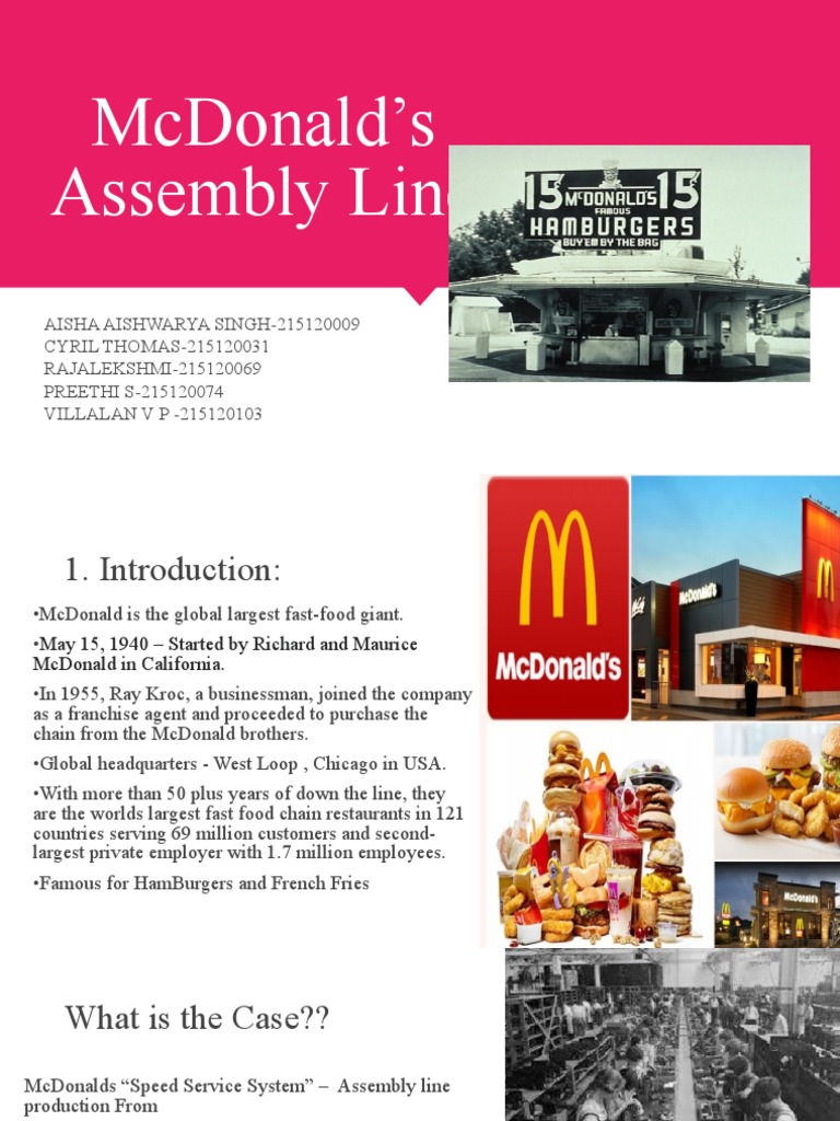 McDonalds Assembly Line | PDF | Mc Donald's | Fast Food Restaurants