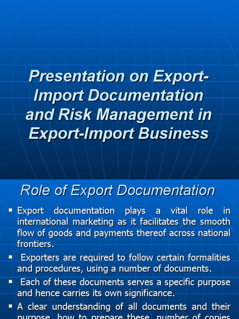 Export-Import Documentation Guide | PDF | Bill Of Lading | Cargo