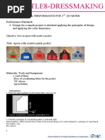 Module 4 - Dressmaking 8 Revised | PDF | Sewing Machine | Sewing
