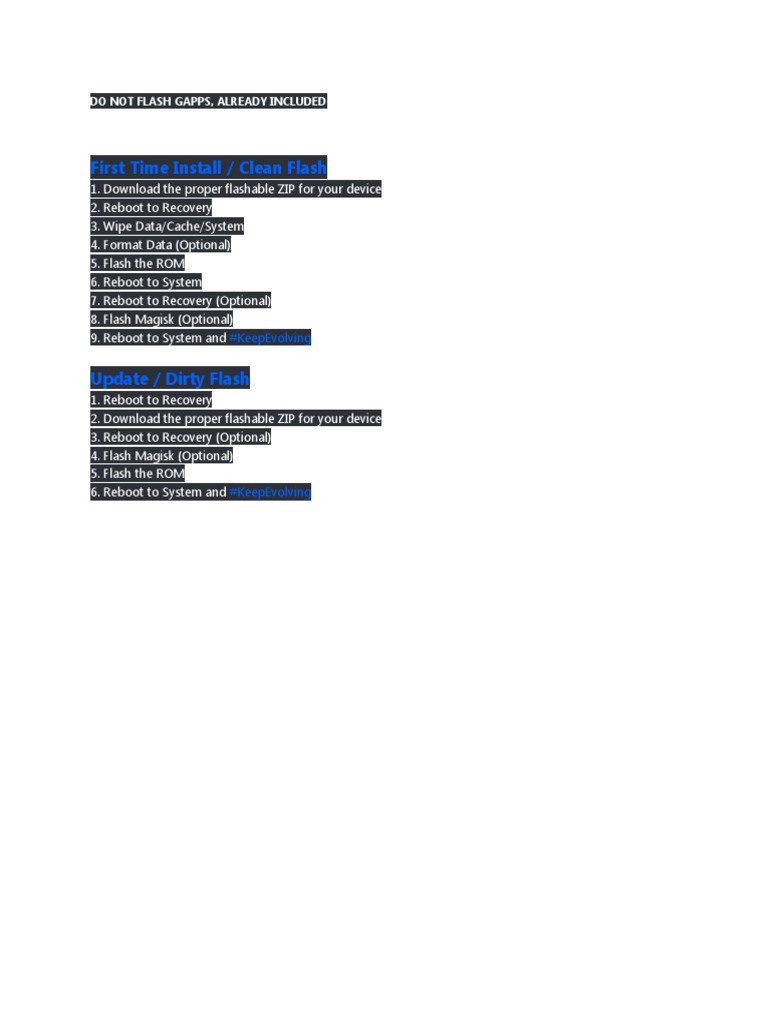 Flash Custom Rom and Root Magisk | PDF