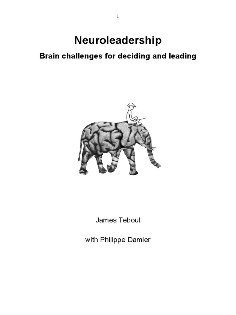 Neuroleadership Book PDF Free Neuroscience Leadership Management ...