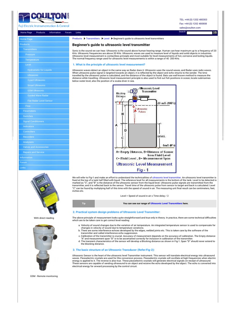 Beginner - S Guide To Ultrasonic LT | PDF | Ultrasound | Radar