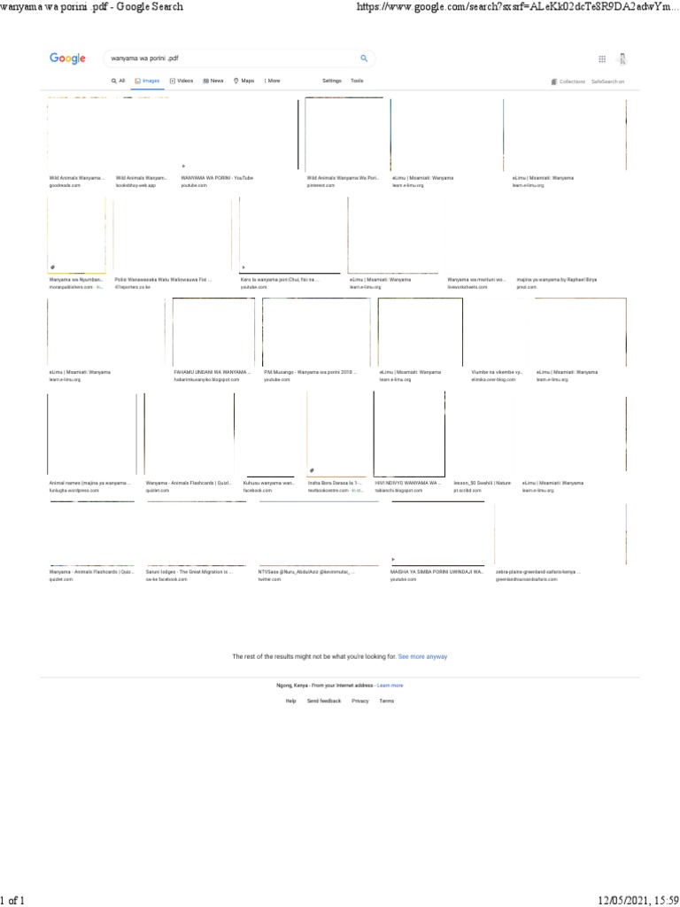 Wanyama Wa Porini | PDF