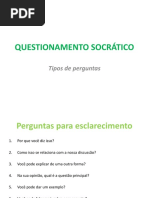 Questionamento Socrático - Perguntas | PDF