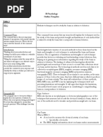 Warrington and Shallice (1970) KF Case Study | PDF