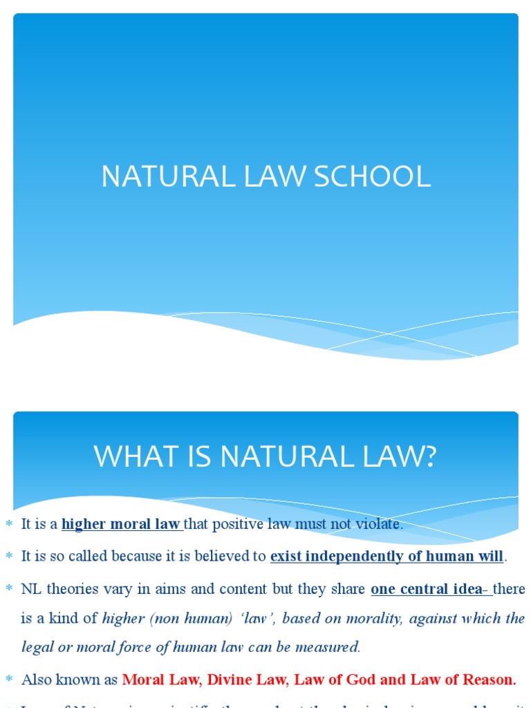 Natural Law School | PDF | Social Contract | Natural Law