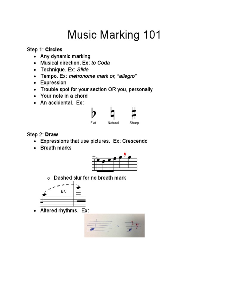 Music Marking 101 | PDF