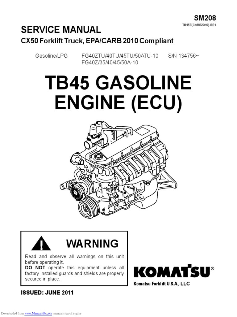 Tb45 Gasoline Engine (Ecu) : Service Manual | PDF | Electrical ...