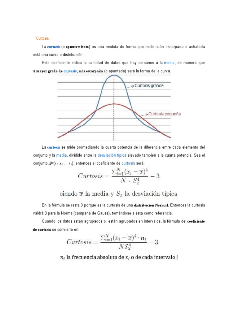 Curtosis | PDF