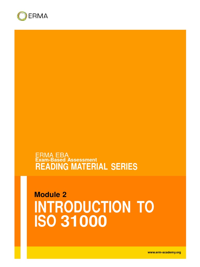 Intro To ISO 31000 | PDF | Risk Management | Enterprise Risk Management