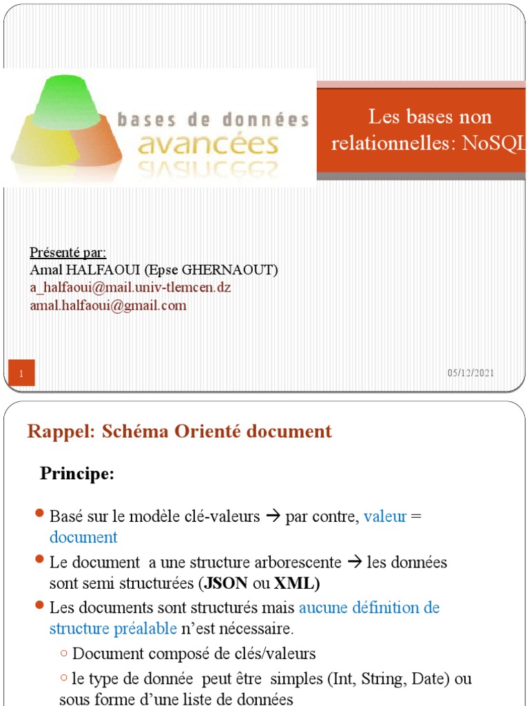 Introduction aux bases de données NoSQL | PDF | JSON | MongoDB