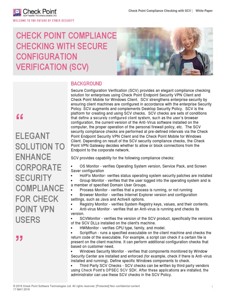 CheckPoint WhitePaper SCV v1 MLB 17MAY2019 | PDF | Virtual Private ...
