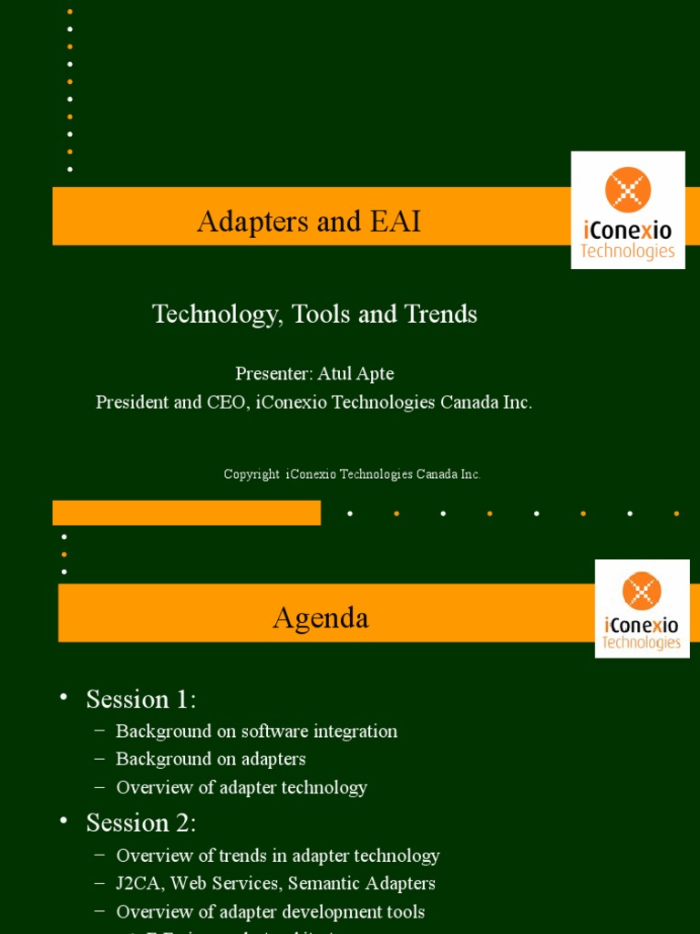 Adapters and EAI: Technology, Tools and Trends | PDF | Software ...