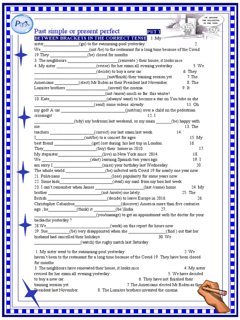 Present Perfect Adn Past Simple | PDF | Language Mechanics | Linguistics