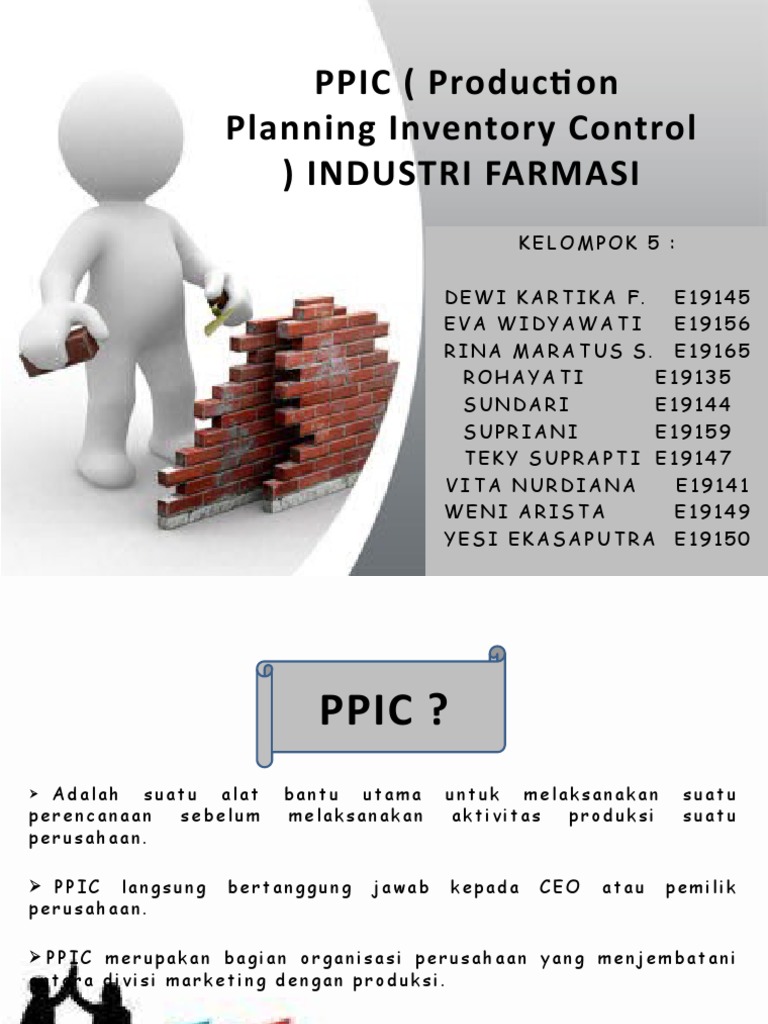 Peran dan Tugas PPIC di Farmasi | PDF | Bisnis