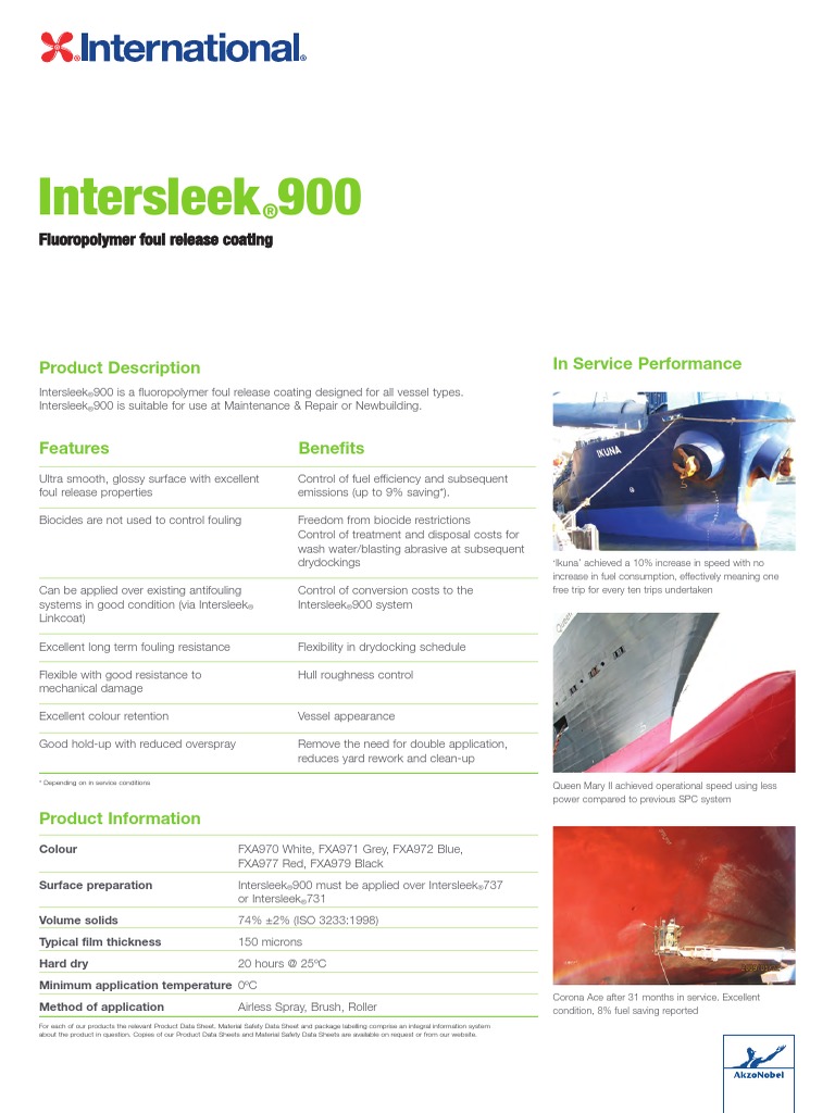 InterSleek 900 - International | PDF | Friction | Materials
