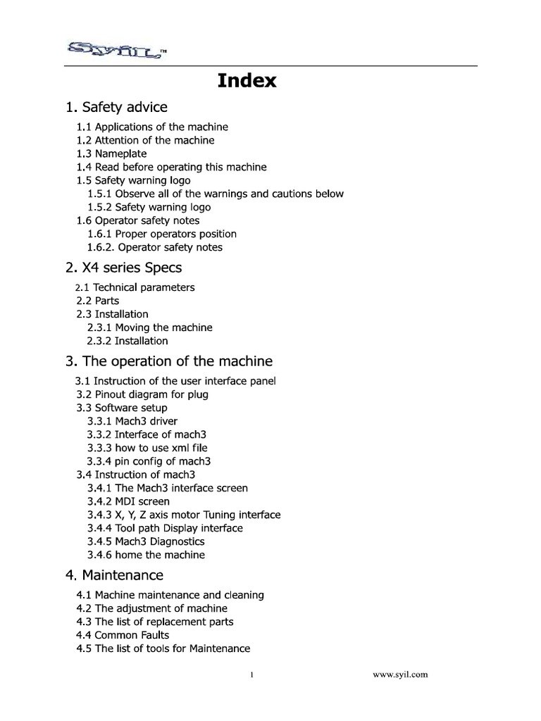 Manual Fresadora X4 Syil | Download Free PDF | Numerical Control ...