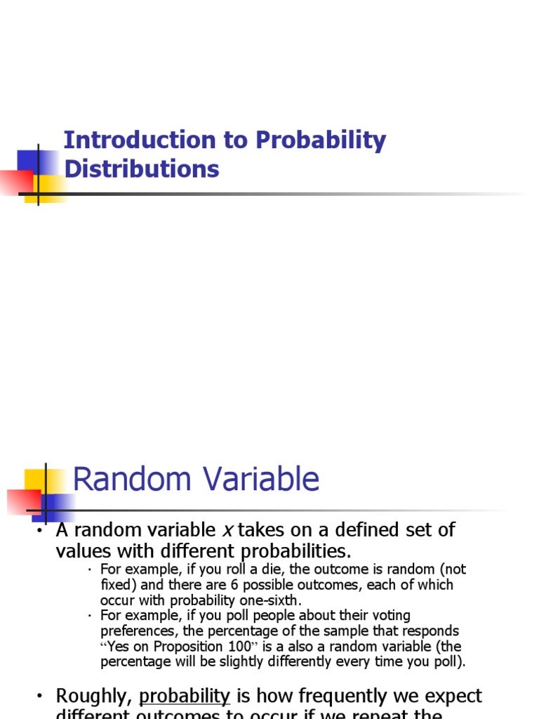 Introduction To Probability Distributions | PDF | Probability ...