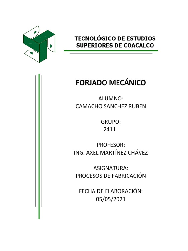Procesos de Formado Mecánico en Metal | PDF | Forjar | Rieles