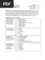 Session Rating Template | PDF